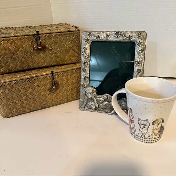 Accents | Robert Halls Original Pewter Dog Frame With Dog Mug | Poshmark